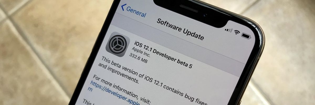 Apple phát hành iOS 12.1 Beta 5: Tập trung sửa lỗi và hoàn thiện hơn