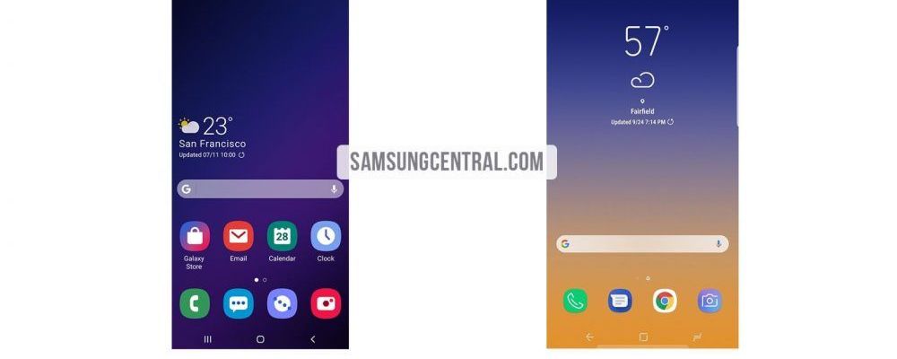 So sánh giao diện Samsung Experience (Android 8) và One UI (Android 9 ...