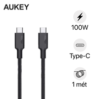 Cáp Aukey type-C to type-C USB 3.1 gen 2 dài 1m CD23 | Chính hãng, giá rẻ