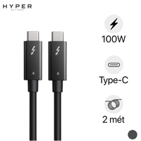 Cáp Hyperdrive Thunderbolt type-C to C 100W 2m HDTB4AC2G | Giá rẻ