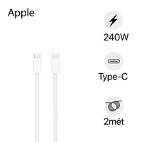 Cáp Apple USB-C to Type-C dây dù 240W 2M MU2G3ZA/A | Giá rẻ