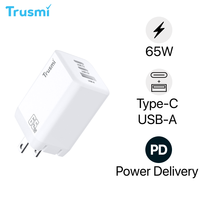 Sạc nhanh Trusmi 1A + 2C GaN PD 65W CH03 (US) | Giá rẻ