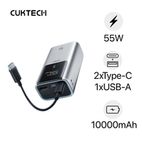 Pin dự phòng Cuktech 10 Mini 10000mAh 55W PB1055 | Chính hãng, giá rẻ