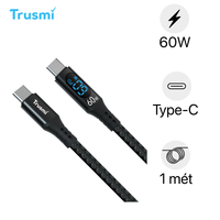 Cáp Trusmi USB-C to USB-C PD 60W CA38 | Giá rẻ