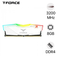 RAM PC TeamGroup T-Force Delta White RGB 8GB DDR4 3600MHZ | Giá rẻ