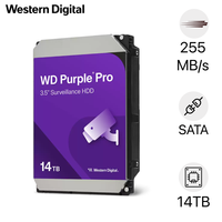 Ổ cứng HDD WD Purple Pro 3.5" SATA 3 7200RPM 14TB WD142PURP | Giá rẻ