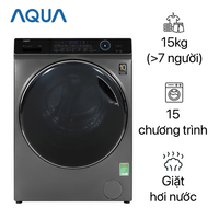 Máy giặt Aqua cửa ngang 15kg 2022 (AQD-A1500H.PS) | Chính hãng, giá tốt