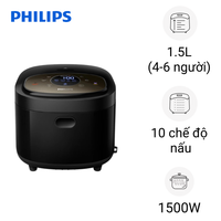 Nồi cơm điện cao tần Philips 1.5 Lít HD4528/66 | Giá rẻ, dùng bền