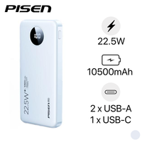 Pin sạc dự phòng Pisen Pro 22.5W 10500mAh có màn hình led D300 | Giá rẻ