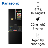 Tủ lạnh Panasonic ngăn đá dưới 417L ngăn đông mềm 2021 (NR-BX471GPKV) | Giá tốt