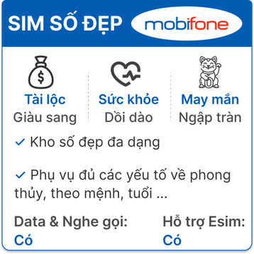 Sim 4G Mobifone | Sim Mobifone 4G data khủng, tiết kiệm