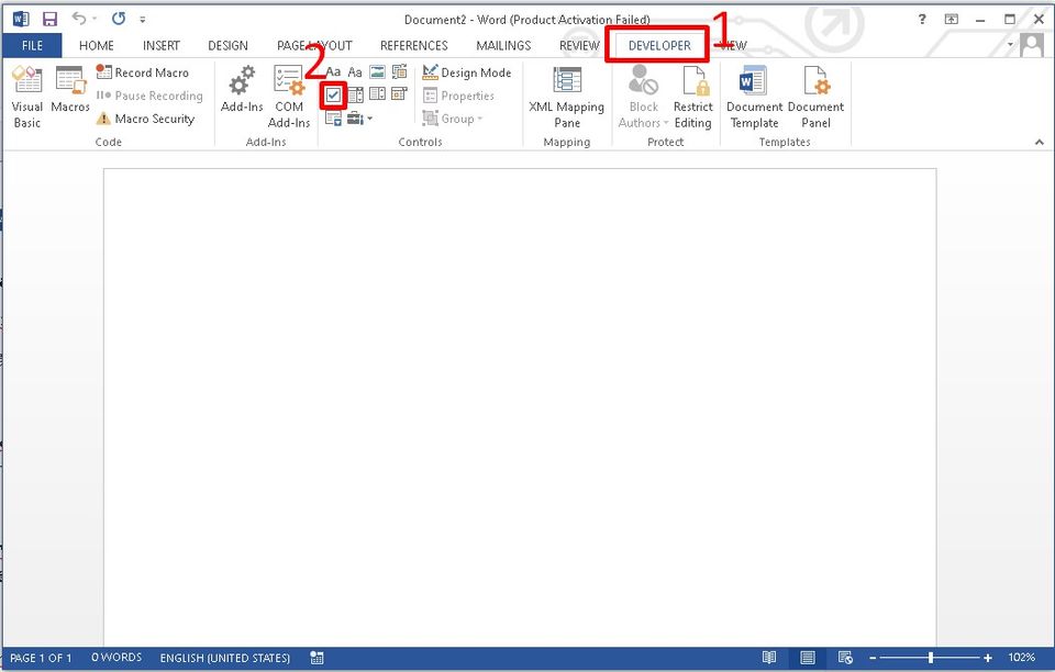Cách tạo check box (ô vuông có dấu tích) trong Word chi tiết nhất