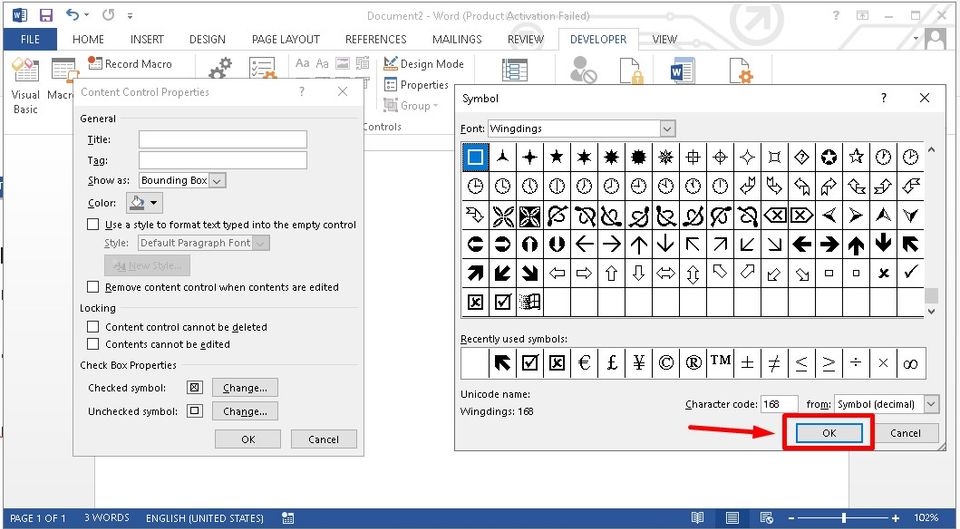 Cách tạo check box (ô vuông có dấu tích) trong Word chi tiết nhất