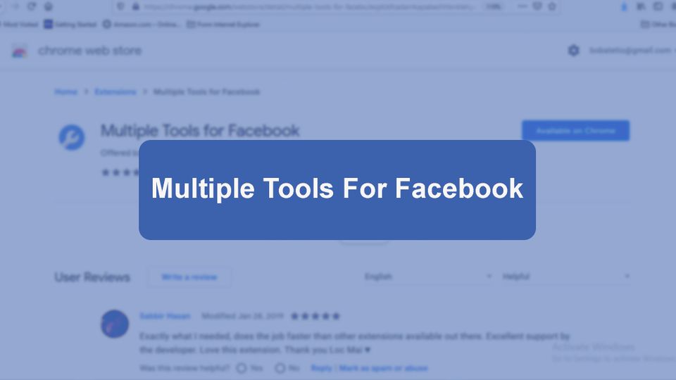 Cách sử dụng Multiple Tools For Facebook trên điện thoại