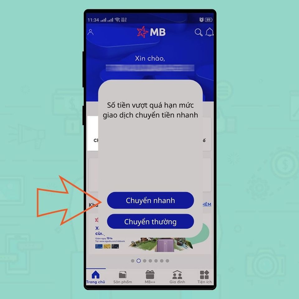 Hướng dẫn chuyển khoản tách lệnh tự động trên MBBank lên đến 5 tỷ/lần