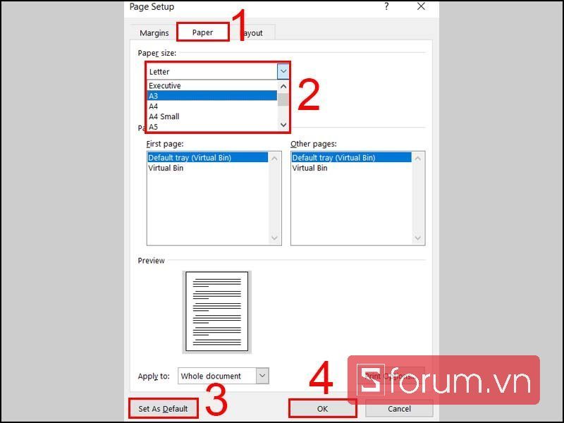 Kích thước A3 là bao nhiêu? Cách chọn kích thước A3 trong Word
