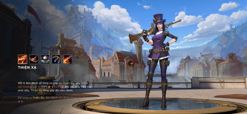 Lên đồ Caitlyn Tốc Chiến bắn nát team địch