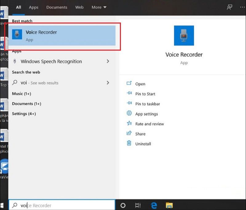 Cách sử dụng ứng dụng Voice Recorder trên Win 10/Win 11
