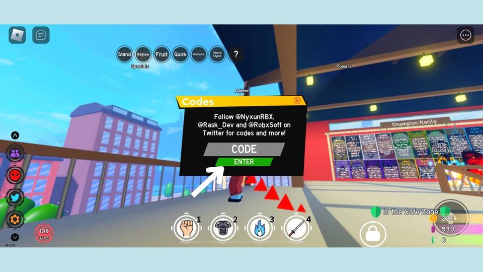 Code Anime Fighting Simulator mới nhất tháng 12/2023