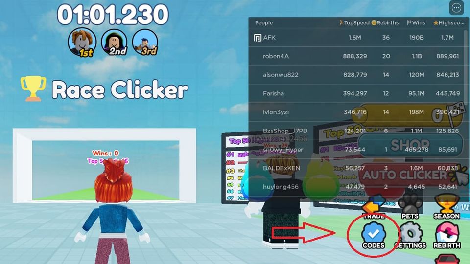 Full code Race Clicker mới nhất 1/2024 | Cách nhập code