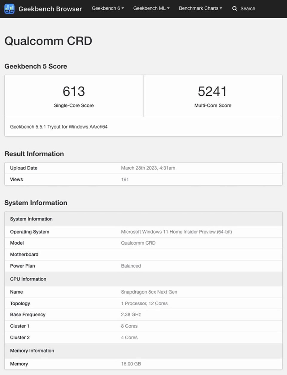 Snapdragon 8cx Gen 4 lộ hiệu năng ấn tượng trên Geekbench, có thể cạnh tranh với dòng Apple M-series
