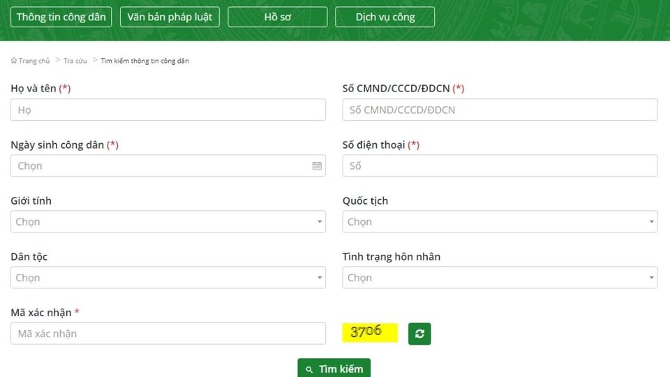 Cách tra cứu CCCD online kiểm tra thông tin làm xong chưa