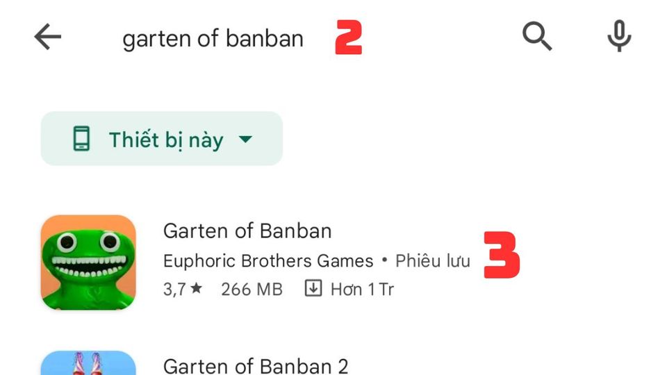 Cách tải Garten of Banban trên điện thoại Android, IOS
