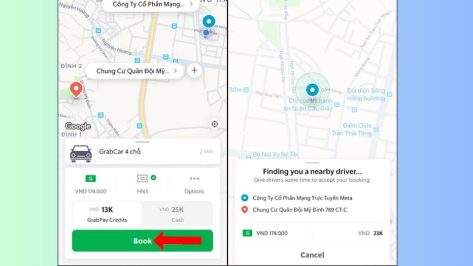 Cách đặt GrabCar 4 chỗ, 7 chỗ trên điện thoại dễ dàng nhất