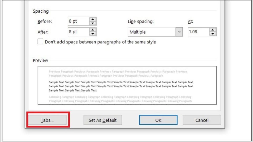 Hướng dẫn cách đặt Tab trong Word chi tiết, hiệu quả