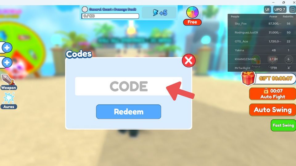 Full code Clicker Fighting Simulator mới nhất 12/2023