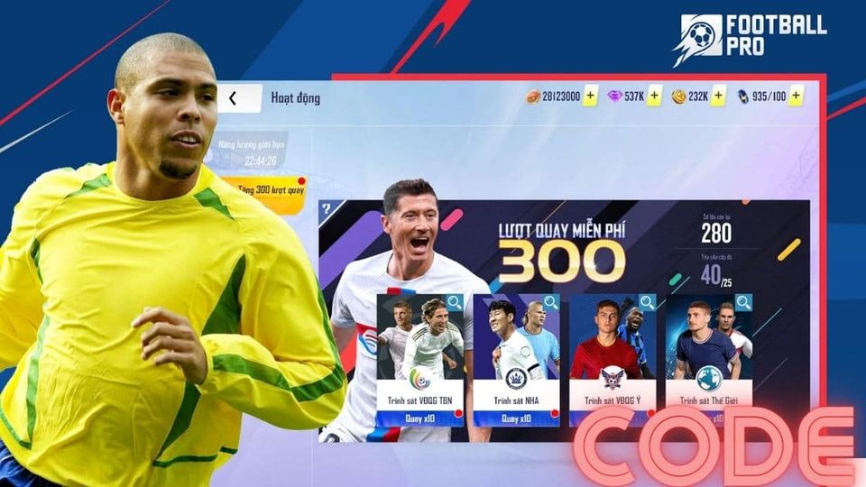 Code Football Pro VTC mới nhất 2024, cách nhập code
