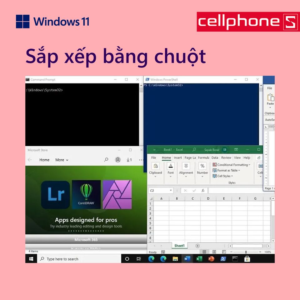 Tối ưu hóa công việc chỉ nhờ một cú chạm cùng Snap Layout – Tinh hoa hội tụ với Windows 11