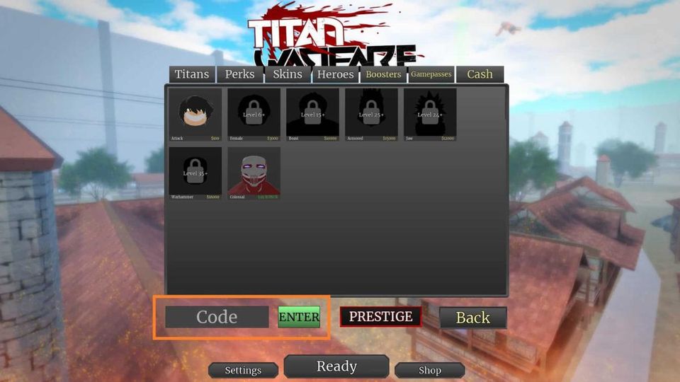 Code Titan Warfare mới nhất tháng 12/2023 - Cách nhập code