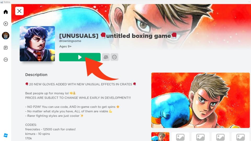 Code Untitled Boxing Game mới nhất 12/2023 cập nhật liên tục