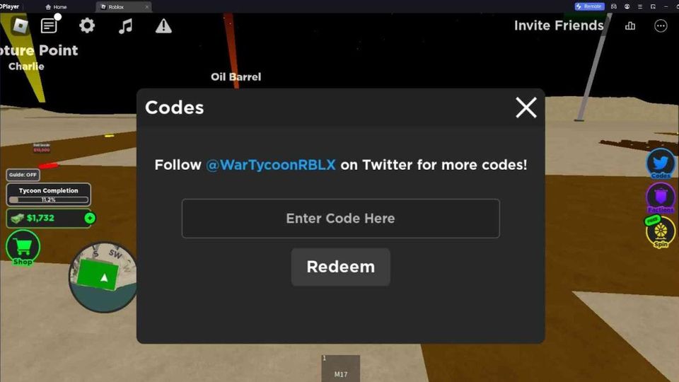 Code War Tycoon mới nhất tháng 12/2023 - Cách nhập code