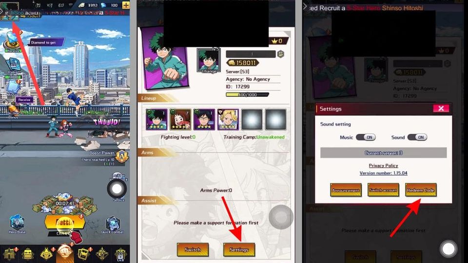 Code MHA Rise of Heroes mới nhất 12/2023, cách nhập code