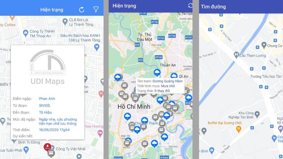 Tải UDI Maps - Tra cứu địa điểm ngập nước tại TP.HCM