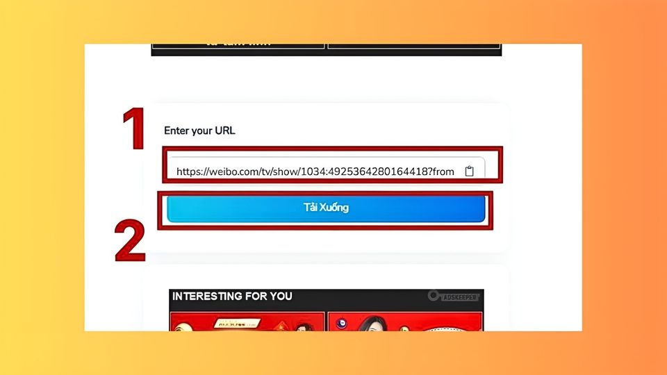 Cách tải video Weibo HD không logo về điện thoại, máy tính