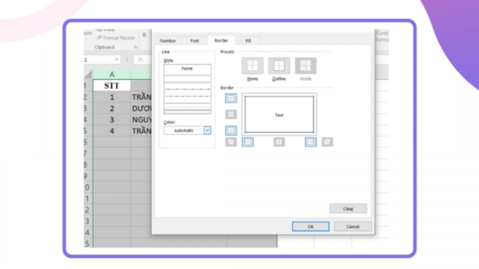 Cách Tạo Khung Viền Trong Excel Tuỳ Chỉnh Nhanh Chóng Nhất