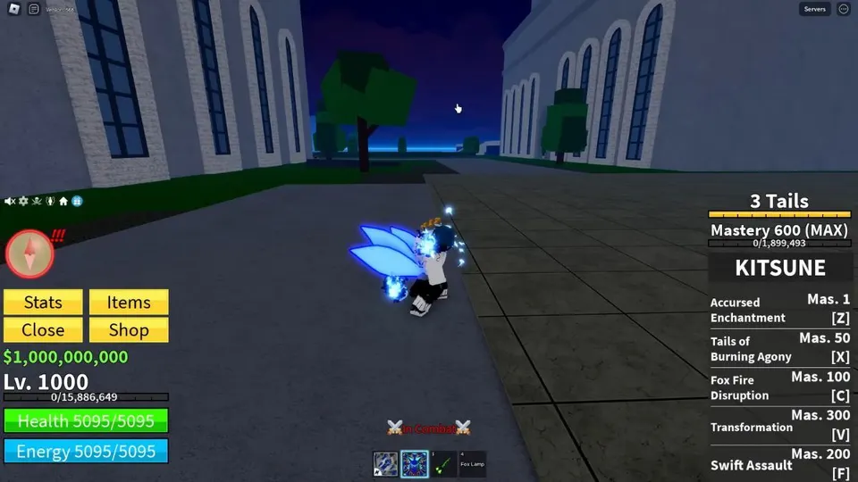 Cách nhận Trái Kitsune trong Blox Fruits nhiều nhất