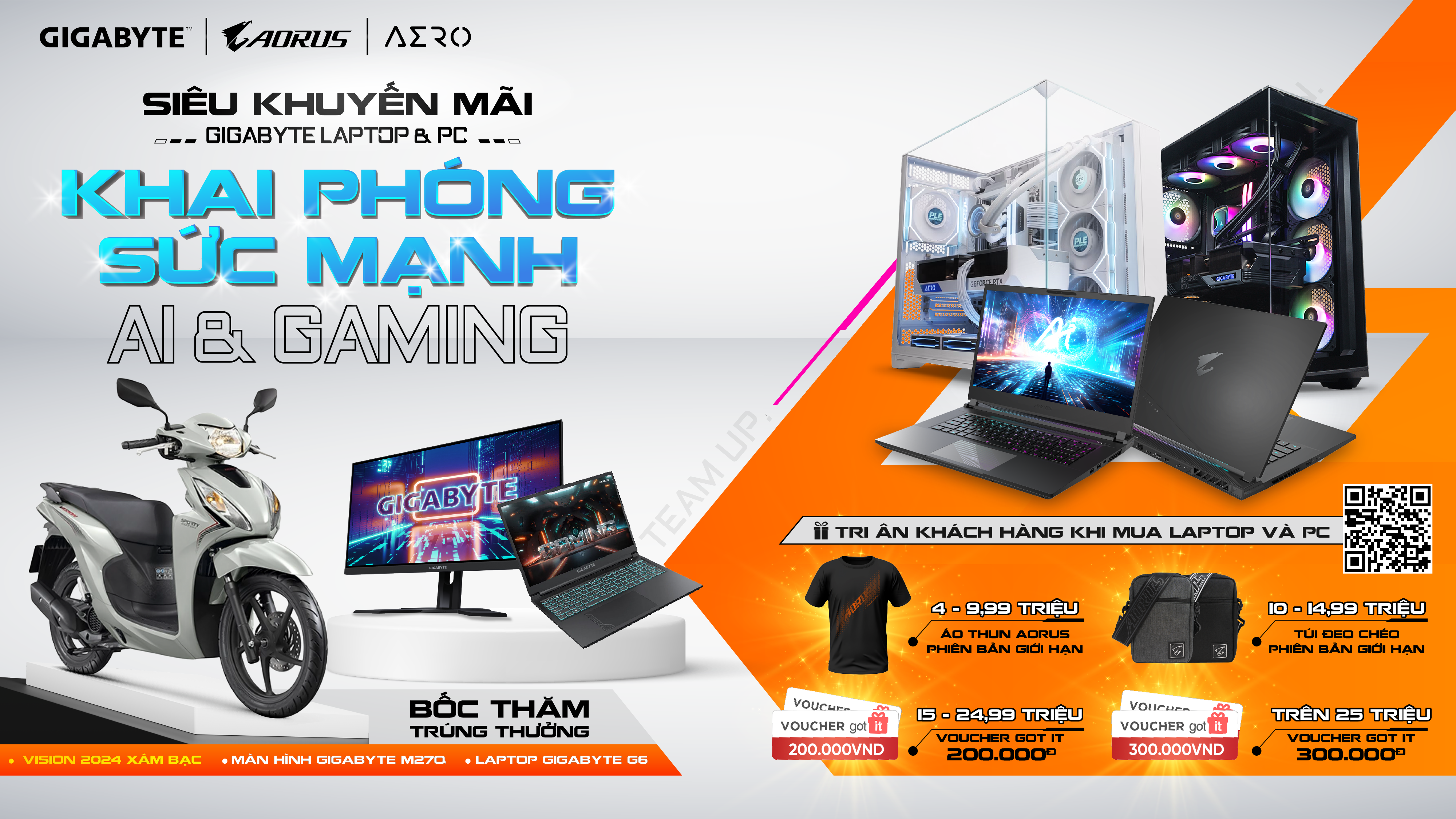 Siêu Khuyến Mãi Gigabyte Laptop & Pc - Khai Phóng Sức Mạnh Ai & Gaming