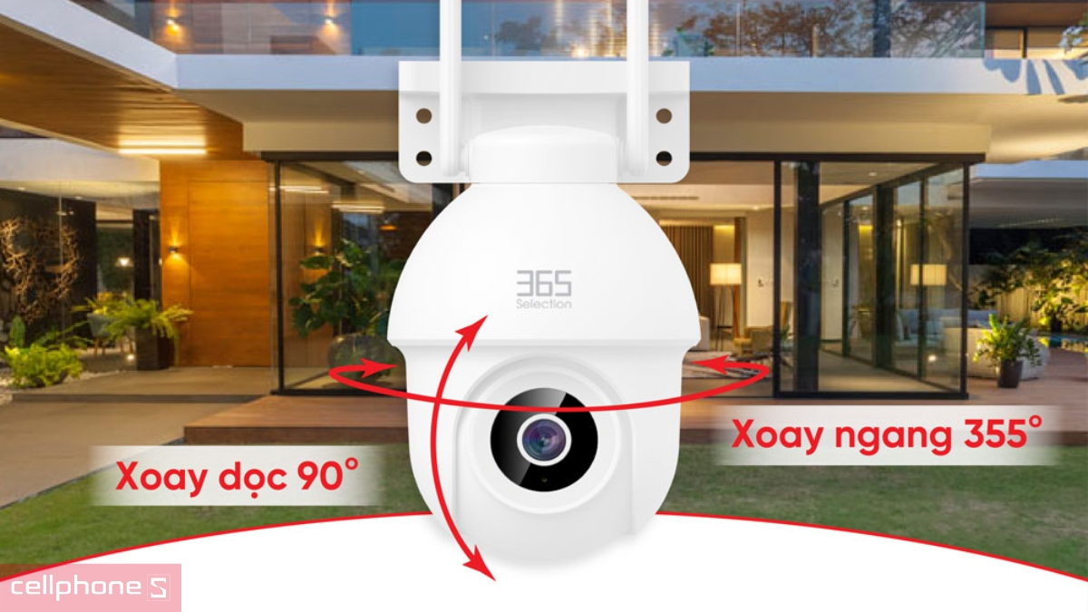 Camera IP ngoài trời 360 độ 5MP 365 Selection OC2 3K | Giá rẻ