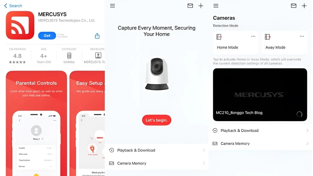 Camera IP 360 độ 3MP Mercusys MC210 | Giá rẻ