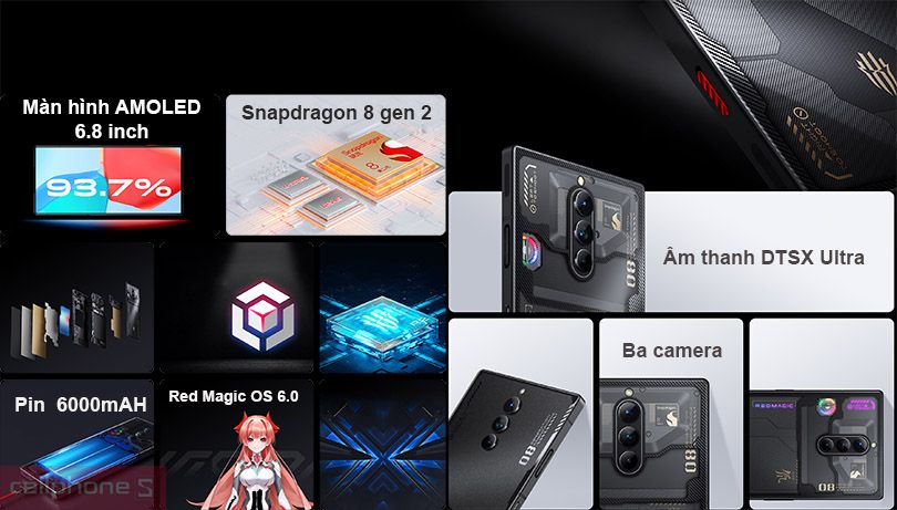 Điện thoại Nubia Red Magic 8 Pro | Giá rẻ, trả góp 0%