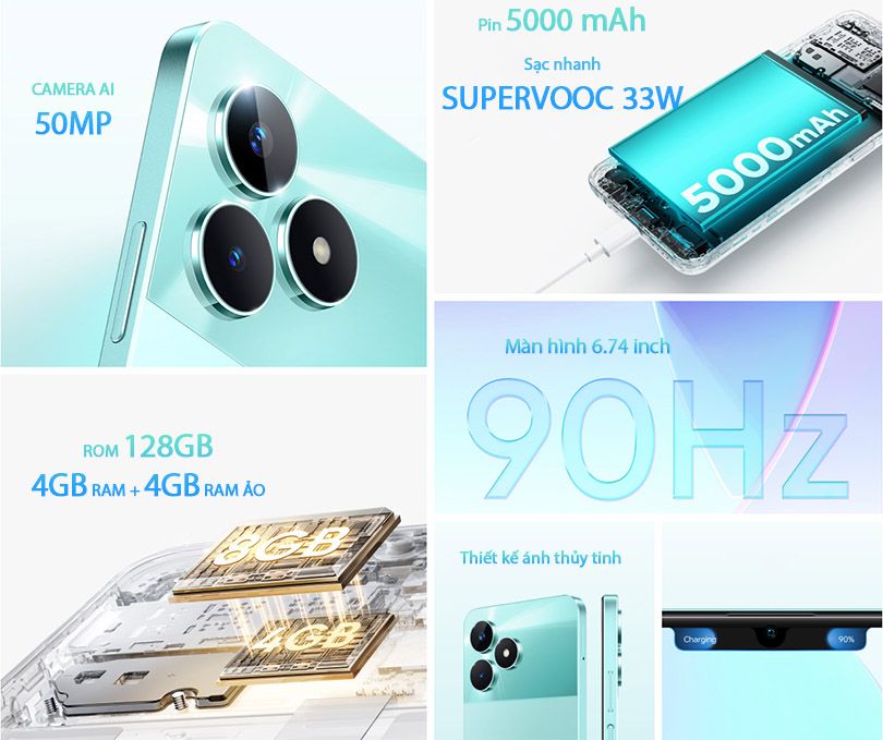 realme C51 | Cấu hình mạnh, giá giảm sốc, thiết kế mới lạ