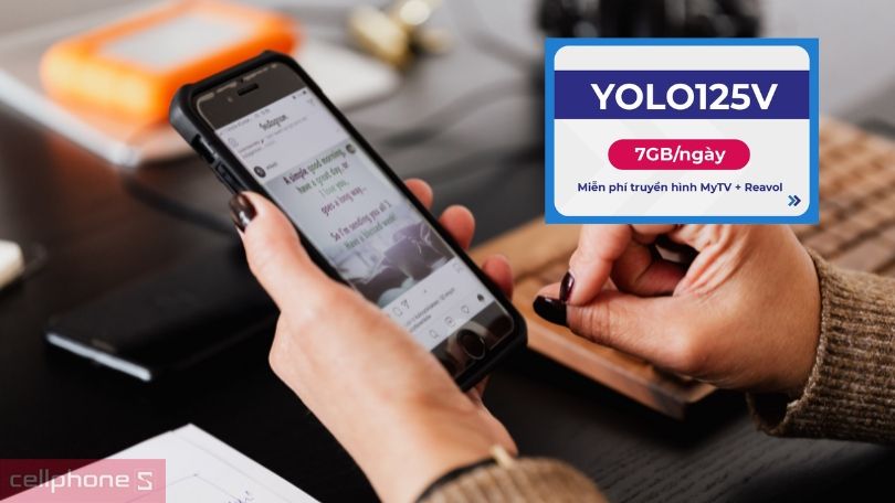 Sim Vinaphone YOLO125V 7GB/Ngày - Gói cước 1 tháng | Giá rẻ, data đến 7GB/ngày