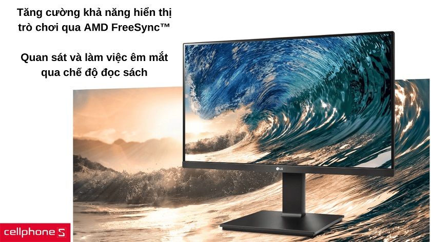 Màn hình LG 24QP550 giá rẻ | Độ phủ màu cao, bảo vệ mắt tốt