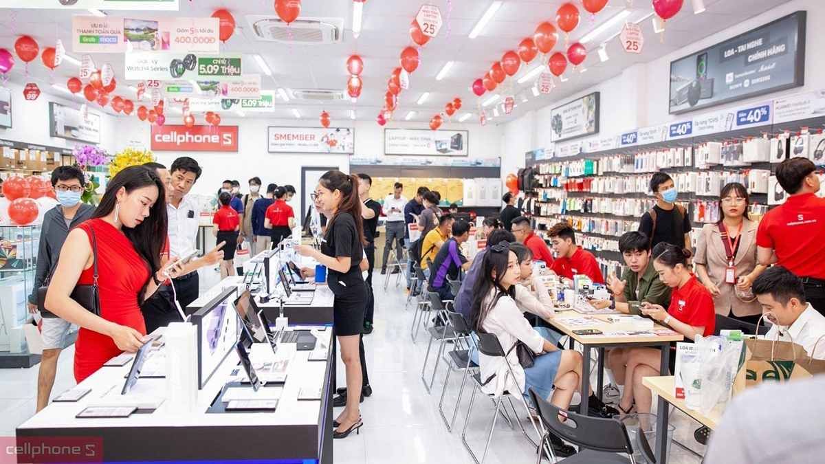 Hệ thống cửa hàng điện thoại, laptop CellphoneS Hồ Chí Minh