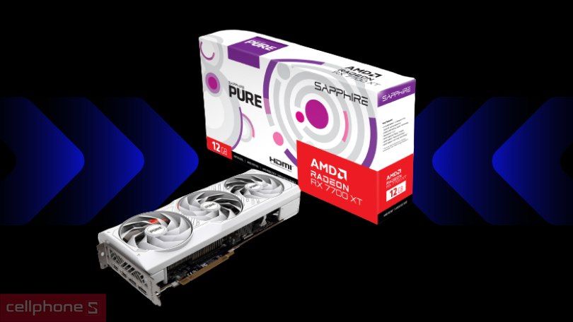 Card màn hình SAPPHIRE Radeon RX 7700XT NITRO + Gaming OC 12GB GDDR6 | Giá rẻ