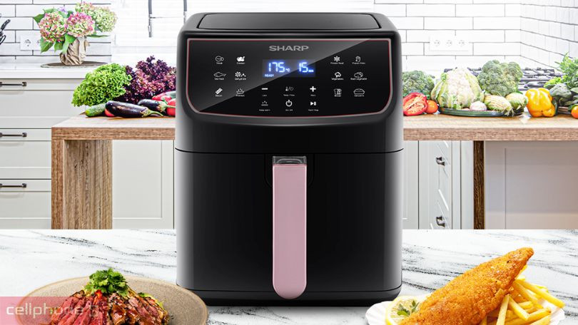 Nồi chiên không dầu Sharp - tiết kiệm điện, dễ dùng, giá rẻ
